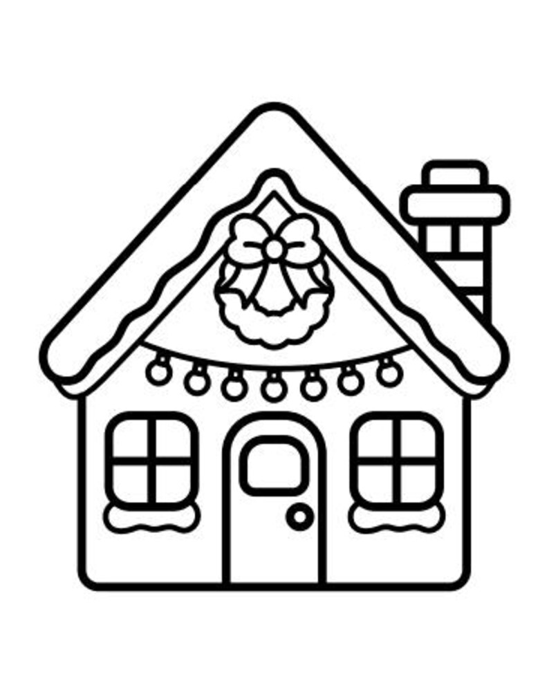 Festive Christmas Coloring Pages PDF 5 Pages - Etsy