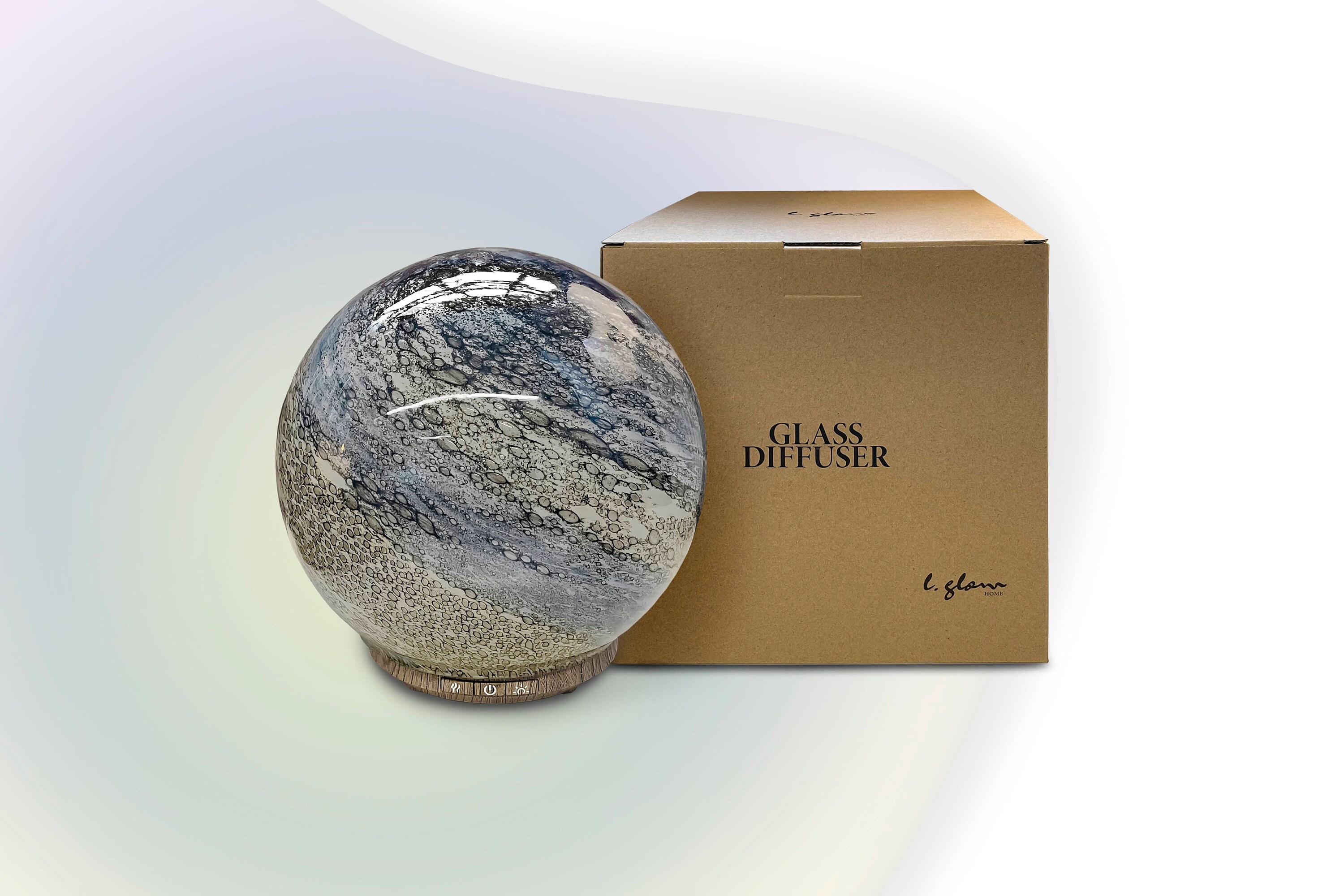 Glass Diffuser Cloudy Copper Design Handblown - Etsy