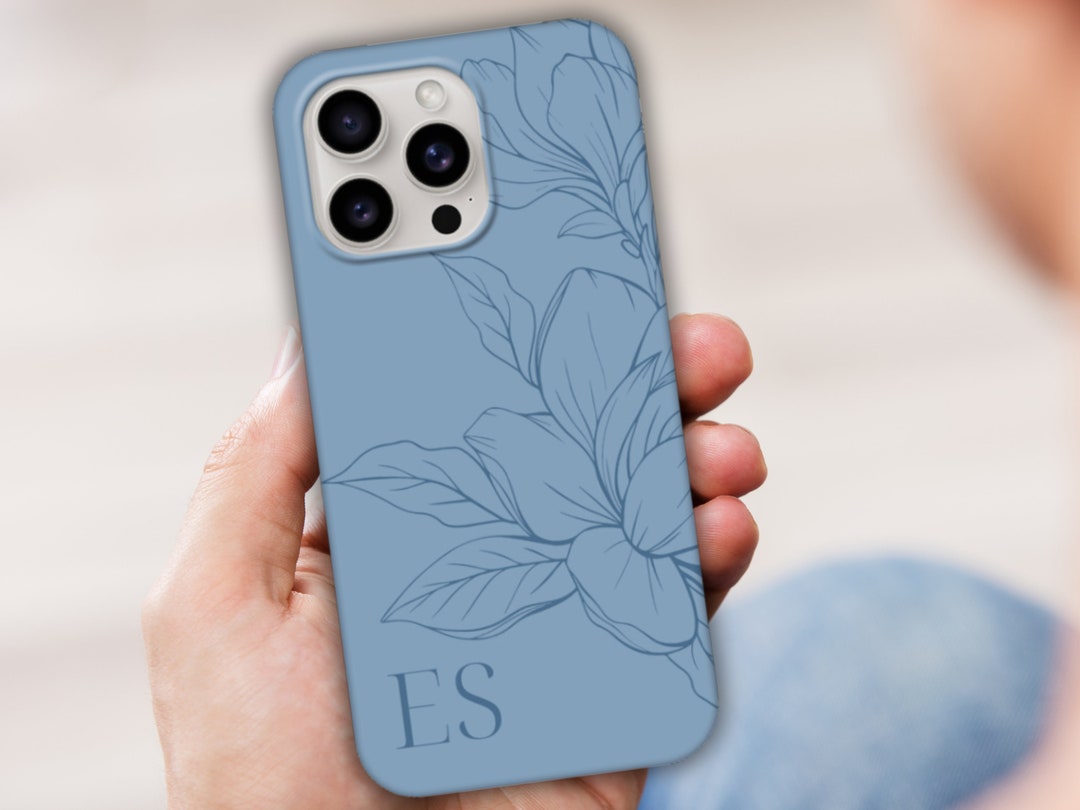 Personalized Floral Initials Tough Case Iphone, Personalized Phone Case ...