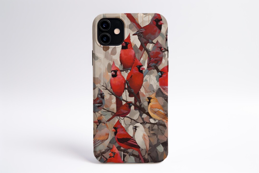 Colorful Cardinal Themed Collage Tough Phone Case, Cardinals Case ...