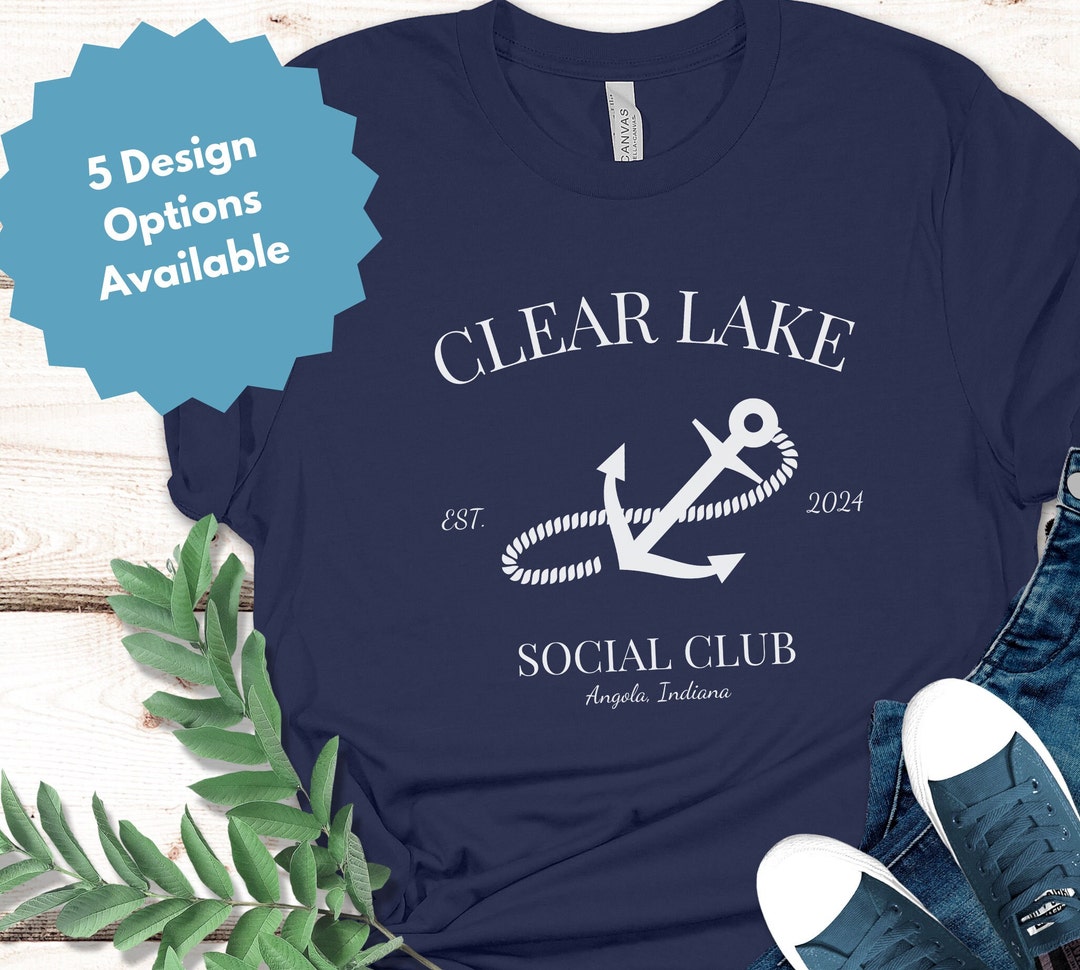 Personalized Lake Social Club Shirt, Lake Life Shirt, Custom Lake T ...