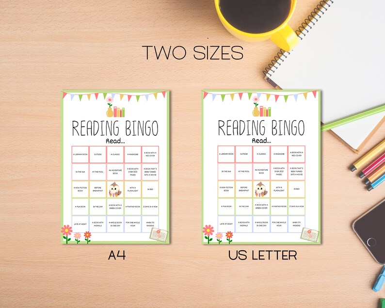 Printable Reading Bingo, Book Bingo, Bingo for Kids, Summer Bingo ...