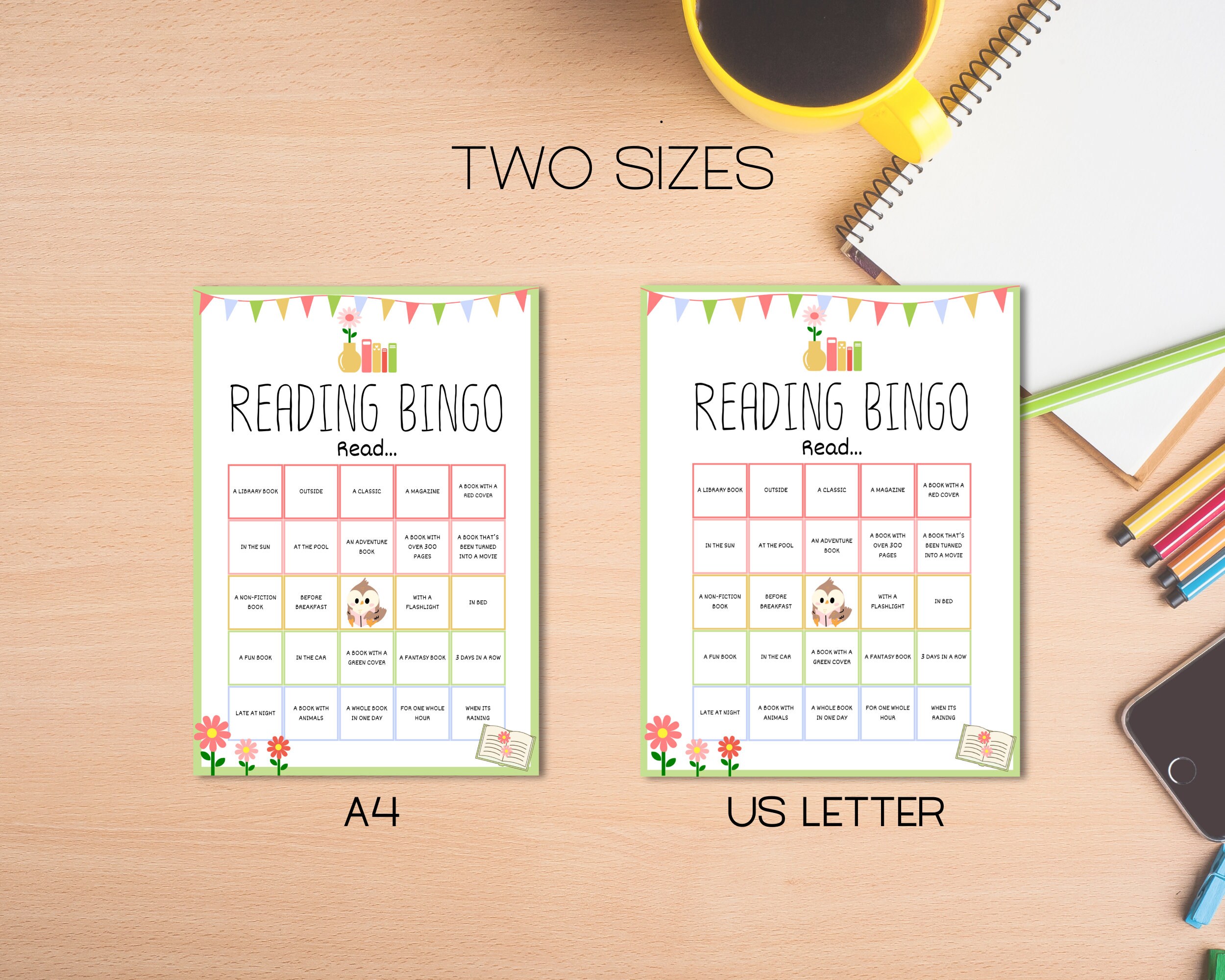 Printable Reading Bingo, Book Bingo, Bingo for Kids, Summer Bingo ...