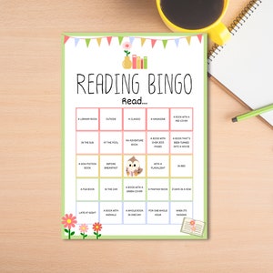 Printable Reading Bingo, Book Bingo, Bingo for Kids, Summer Bingo ...