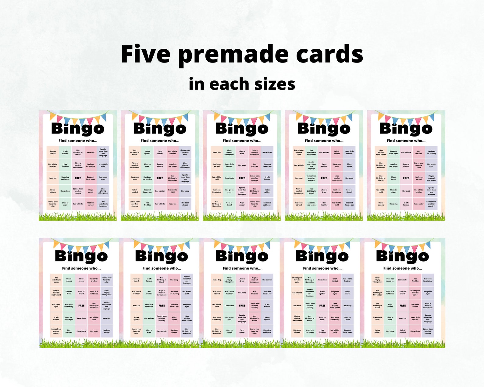 Find Someone Who Bingo, Classmates Bingo, Childrens Bingo, Back to ...
