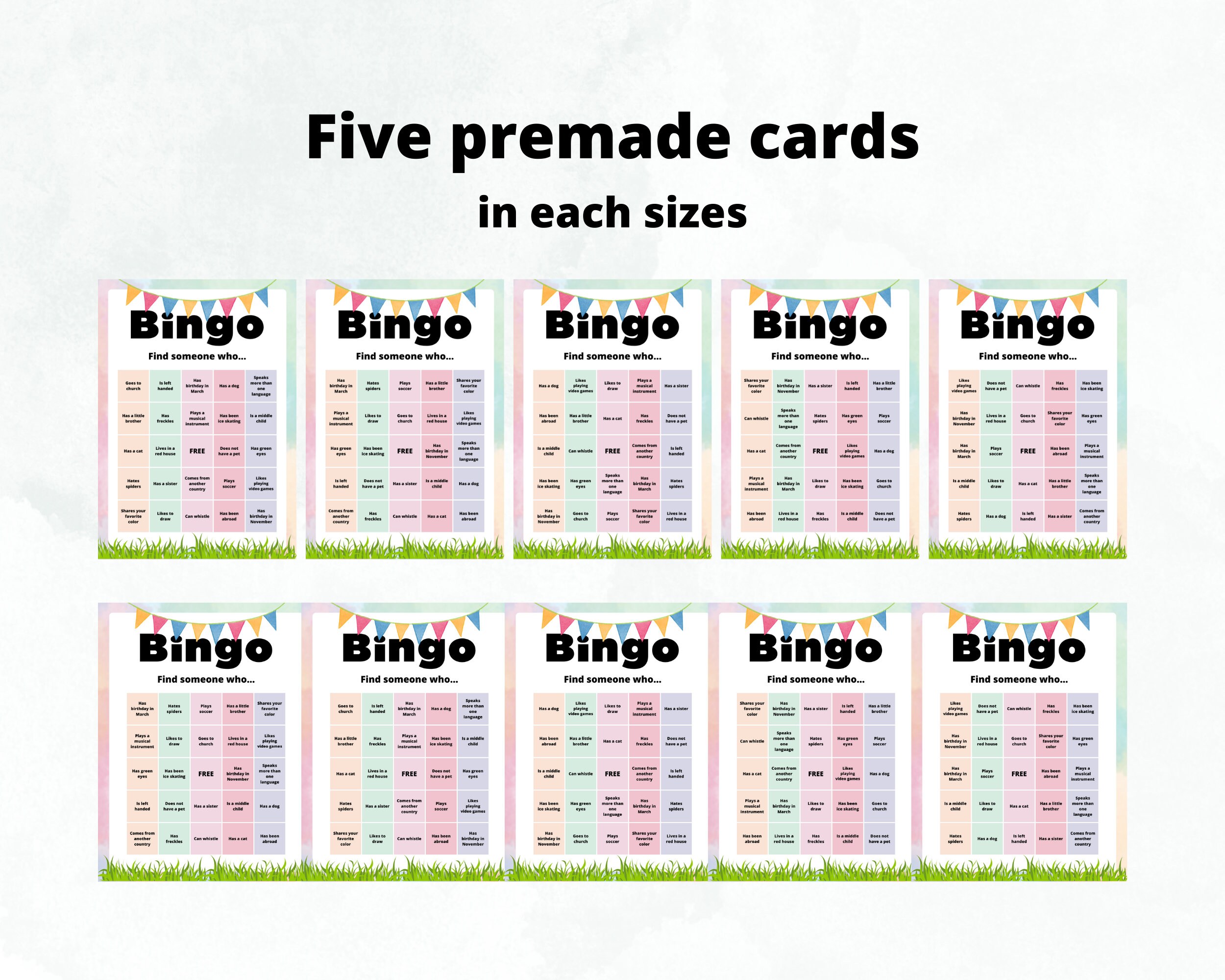 Find Someone Who Bingo, Classmates Bingo, Childrens Bingo, Back to ...