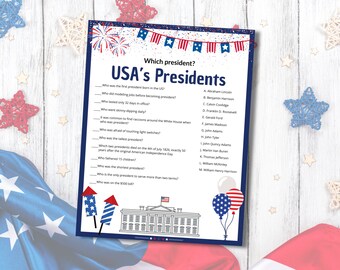 Usa's Weirdest Laws Printable Game, 4th of July Game, Independence Day ...