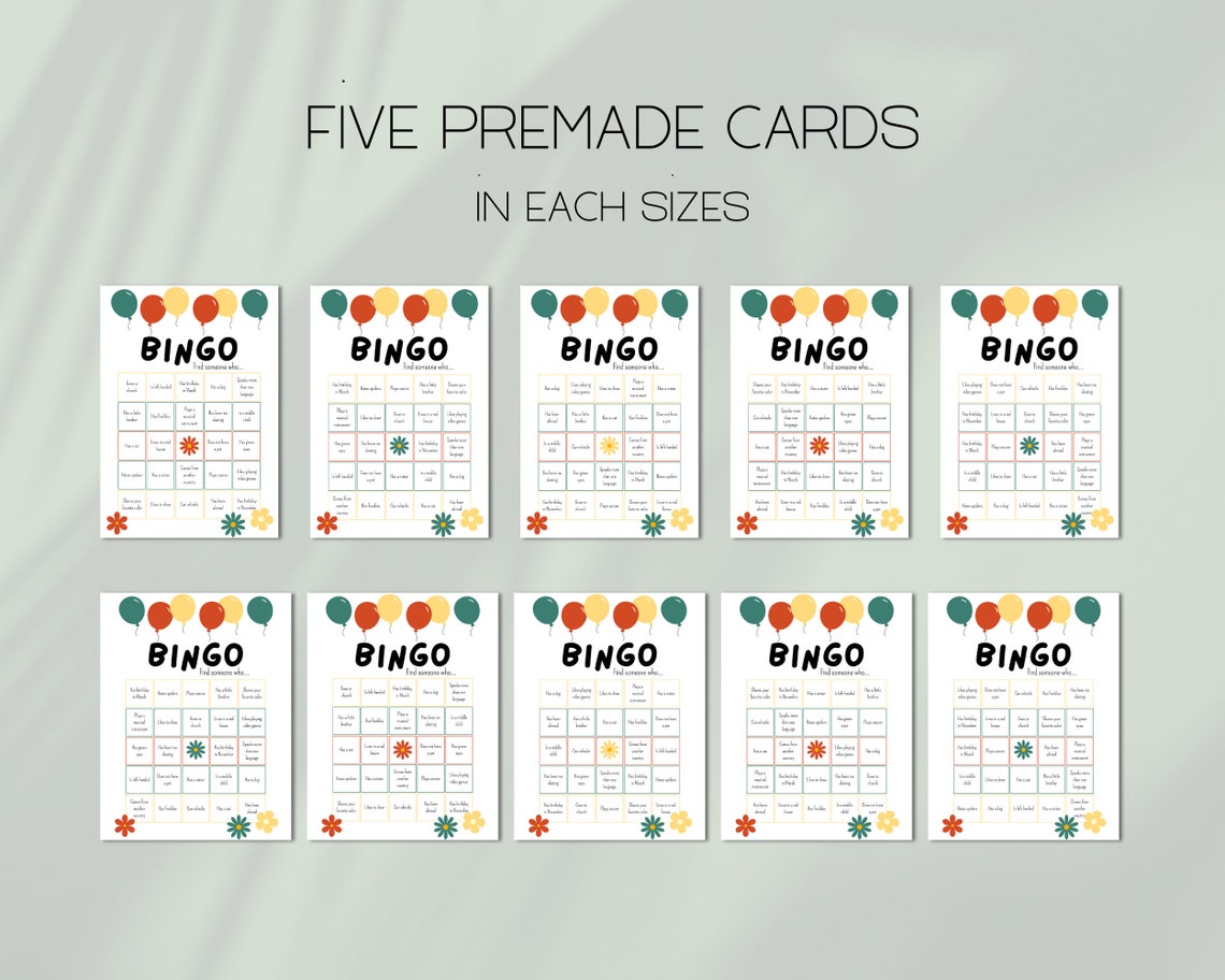 Find Someone Who Bingo, Classmates Bingo, Childrens Bingo, Back to ...