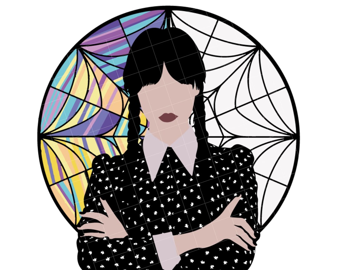 Wednesday Addams Clipart Spooky Greeting Card Clip Art - Etsy UK