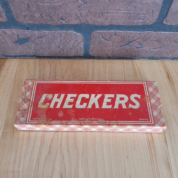 Wooden Checkers - Etsy