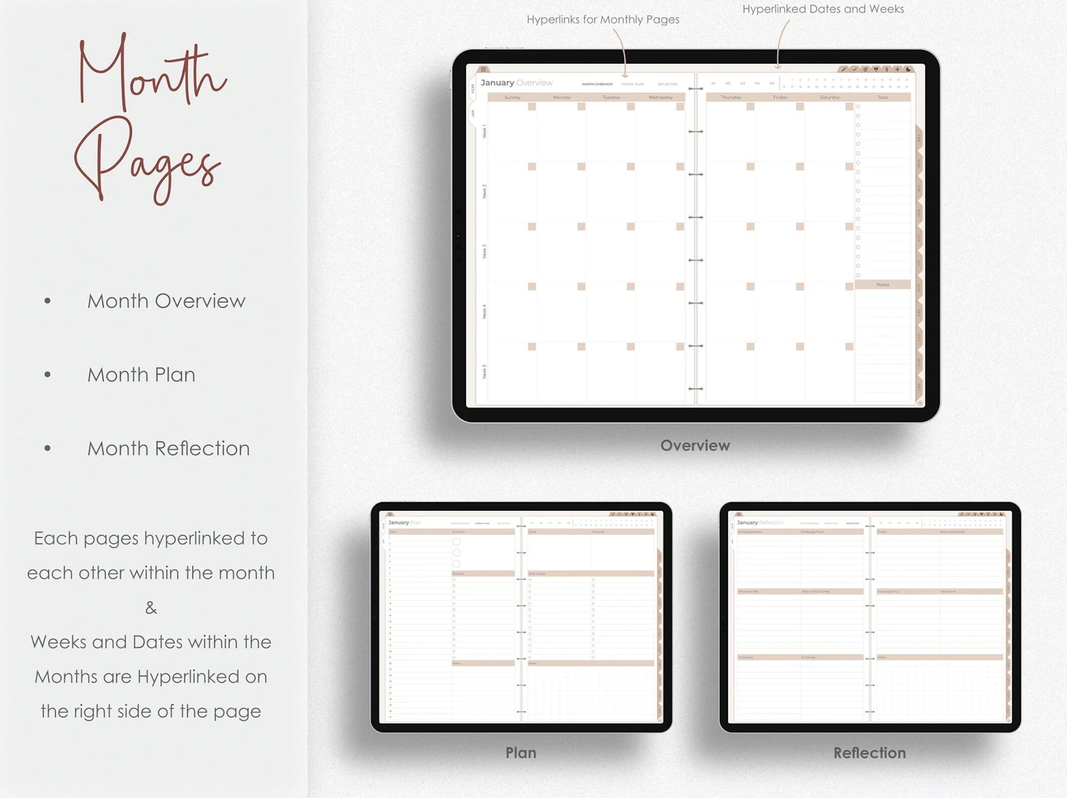 Aesthetic Digital Planner 2022 & 2023, Wellness Planner, iPad Planner ...