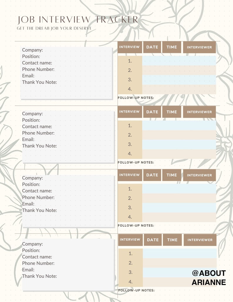 Daily, Weekly, Monthly Planner | Job Planner | Meal Planner | Work ...