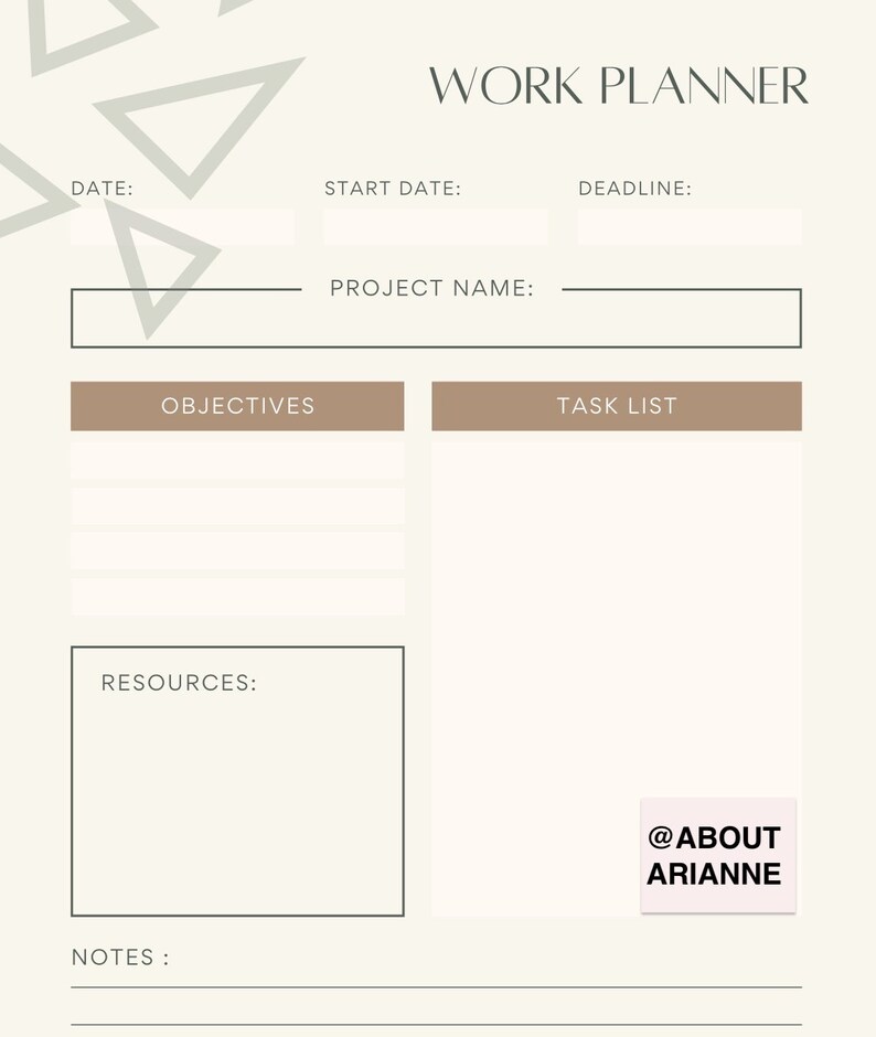 Daily, Weekly, Monthly Planner | Job Planner | Meal Planner | Work ...