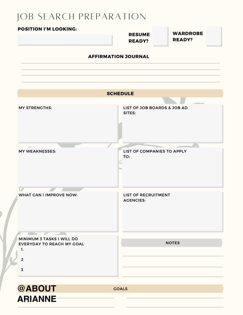 Daily, Weekly, Monthly Planner | Job Planner | Meal Planner | Work ...