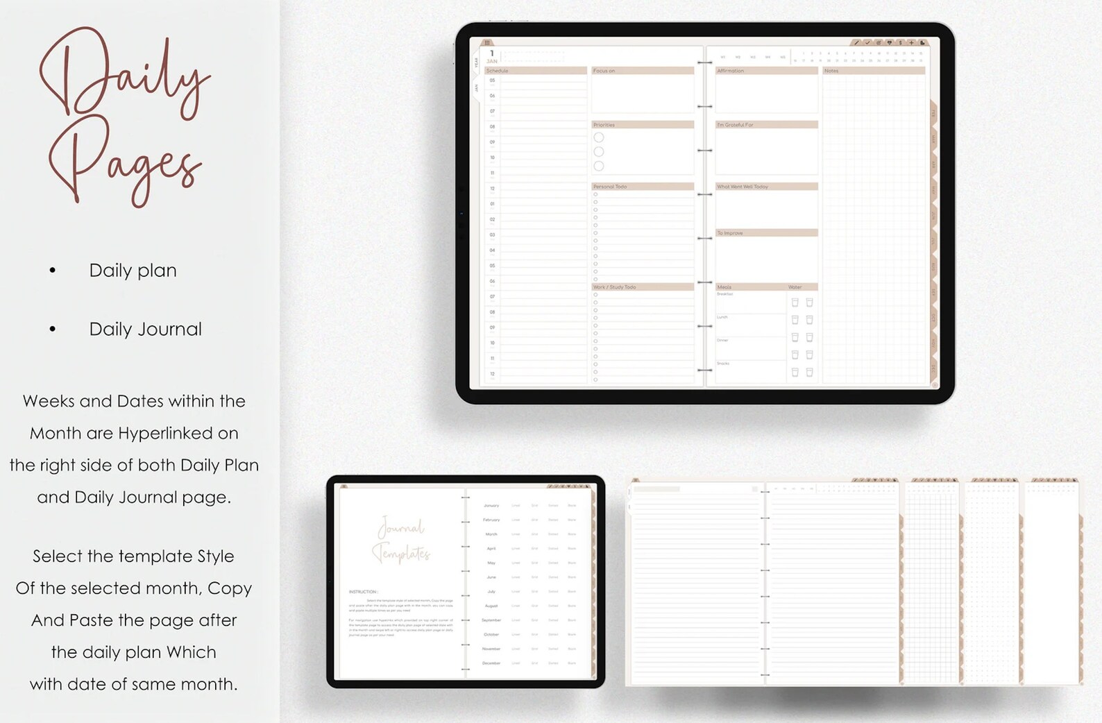 Aesthetic Digital Planner 2022 & 2023, Wellness Planner, iPad Planner ...
