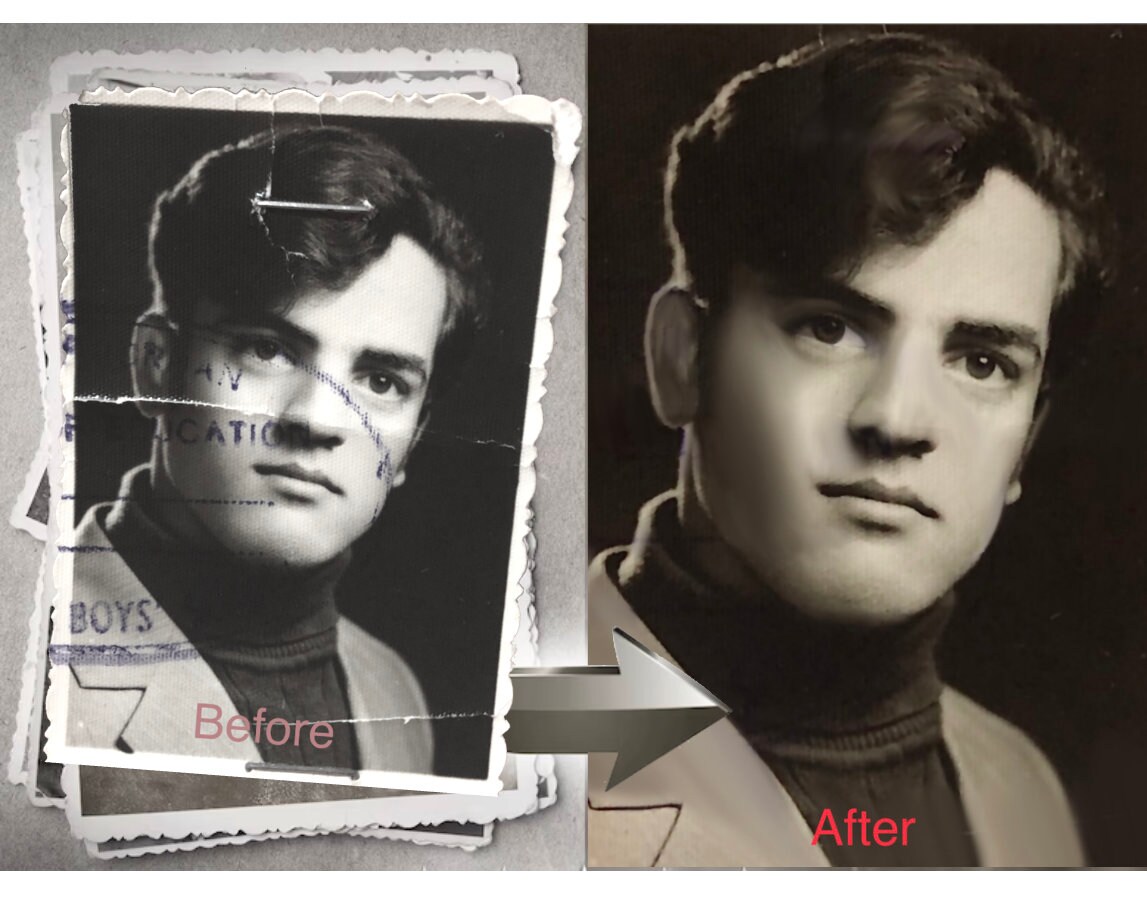 Photo Restoration Service, Old Photo Restore, Restore Photo, Damaged ...