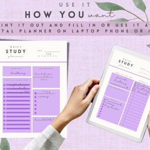 Ultimate Study Planner | 40+ Pages | College Planner | University ...