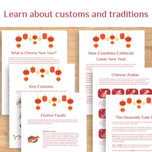 Chinese New Year Learning and Game Bundle; Lunar New Year; Chinese ...