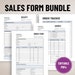 Order Form Sales Form Template Fillable Invoice Order Tracker Editable ...