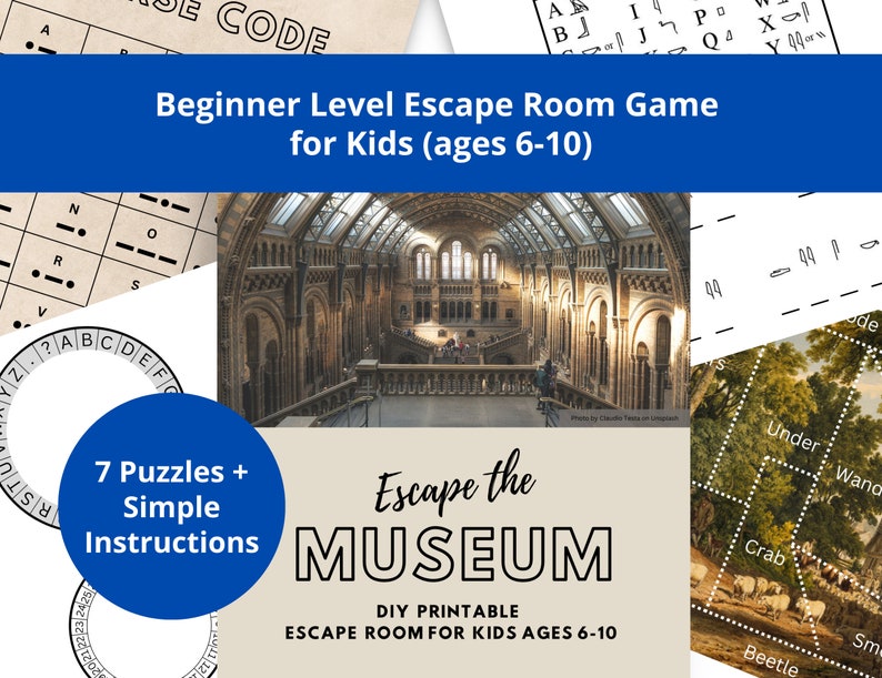 Printable Escape Room Game Kit With Museum Theme for Kids - Etsy