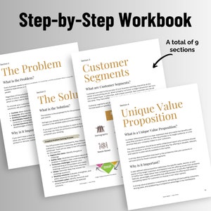 Editable Business Model Blueprint; Business Model Canvas; Fillable Lean ...