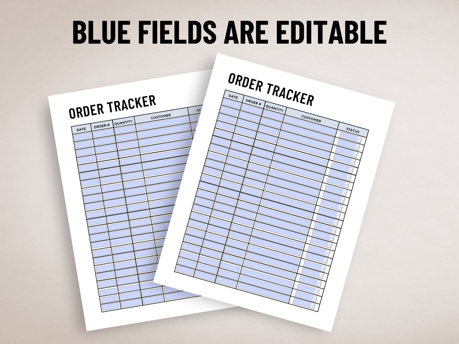 Order Tracker Template; Editable Order Tracker; Order Status Tracker ...