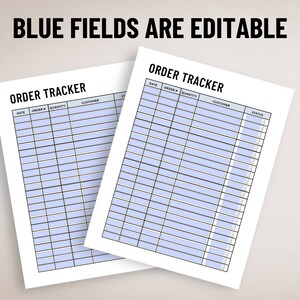 Order Tracker Template; Editable Order Tracker; Order Status Tracker ...