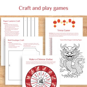 Chinese New Year Learning and Game Bundle; Lunar New Year; Chinese ...