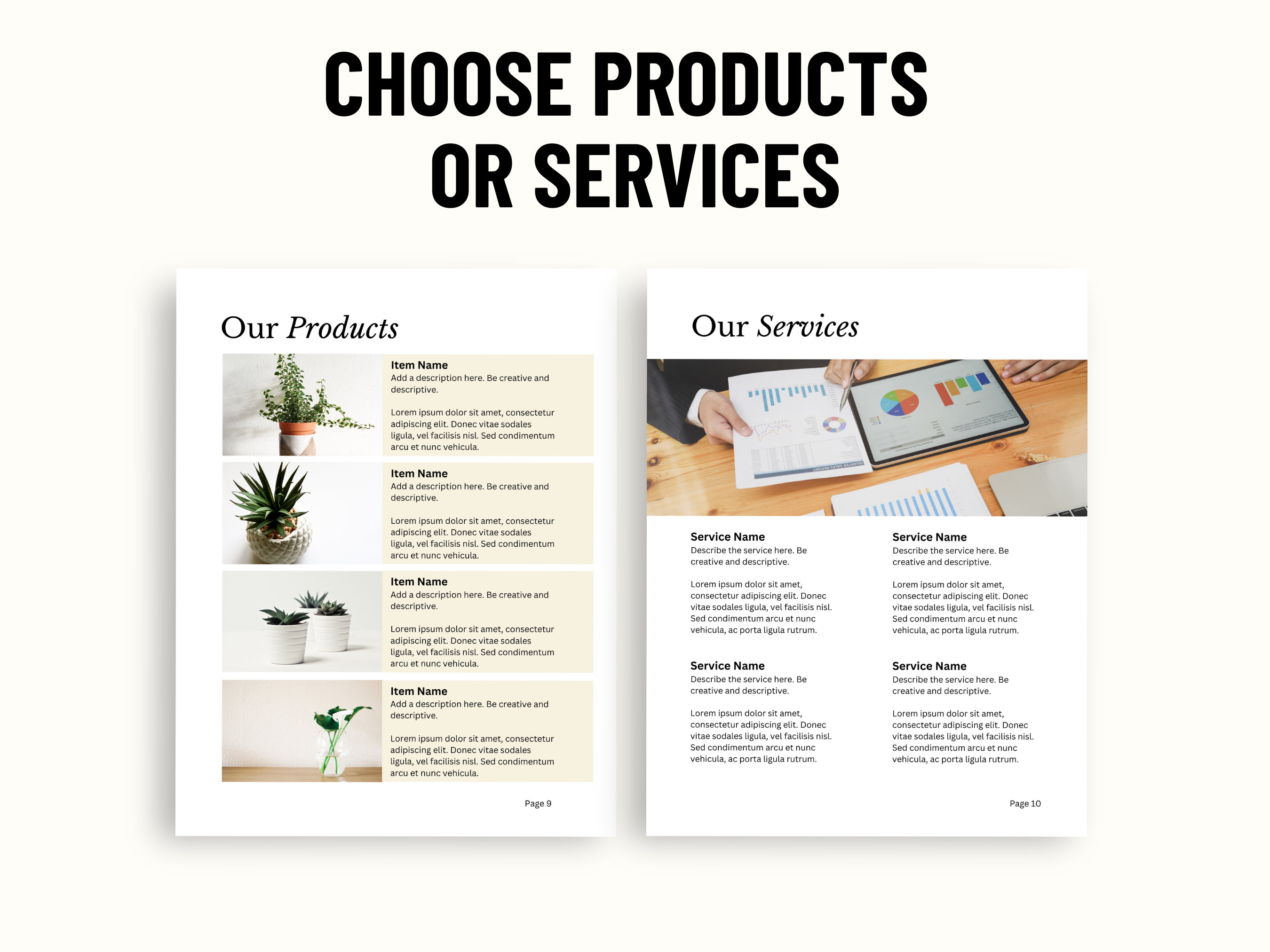 CANVA Editable Business Plan Template Small Business Plan Side Hustle ...