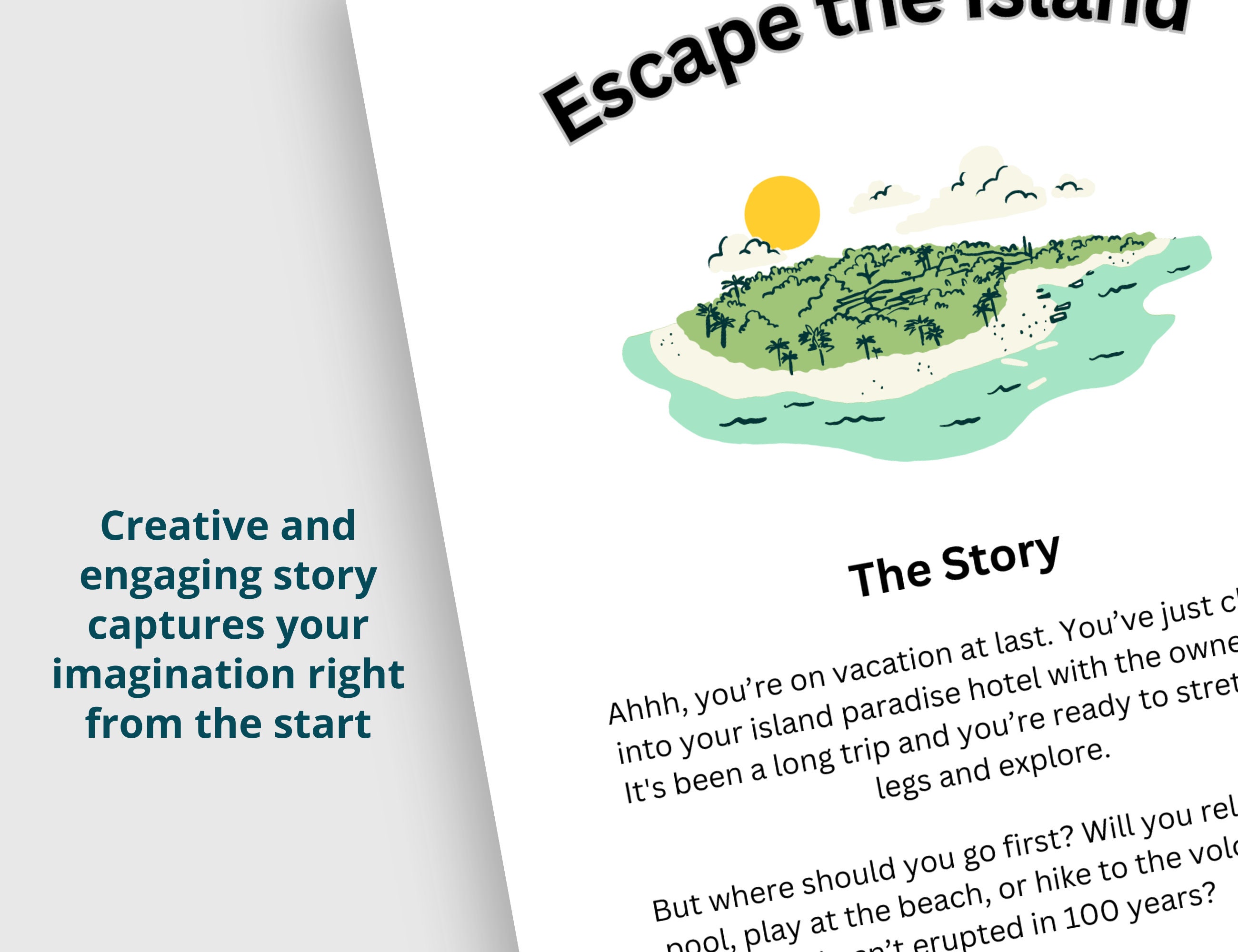 Island Escape Room Printable Game Kit for Kids; All Printable, No Props ...