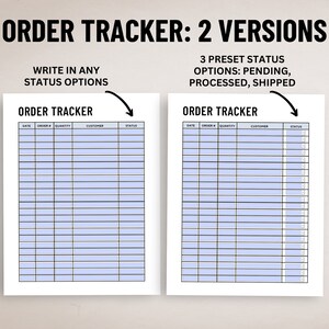 Order Form; Sales Form Template; Fillable Invoice; Order Tracker ...