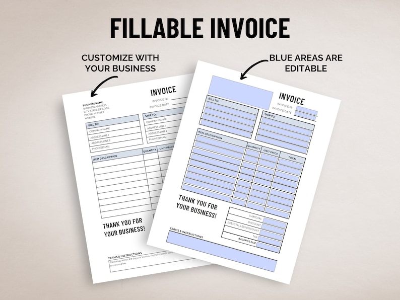 Order Form; Sales Form Template; Fillable Invoice; Order Tracker ...