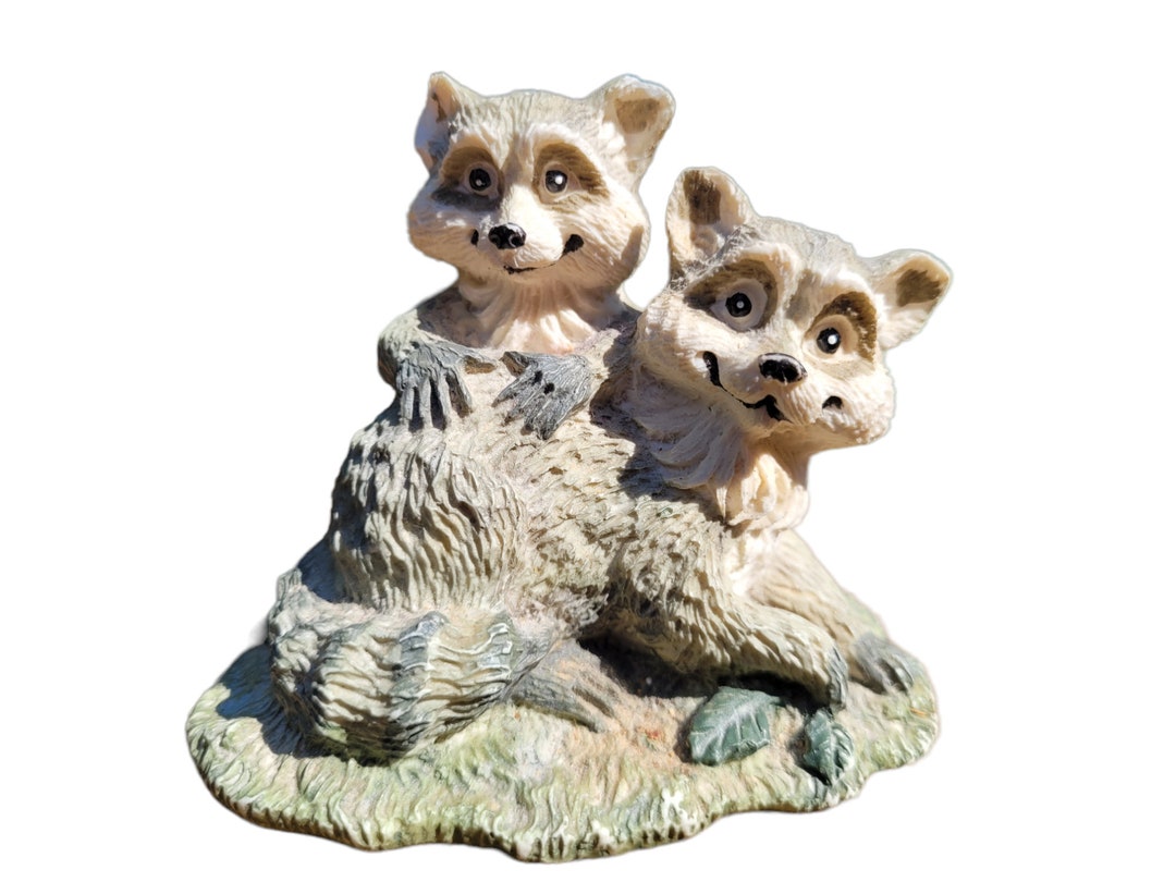 Raccoons Resin Figurine - Etsy