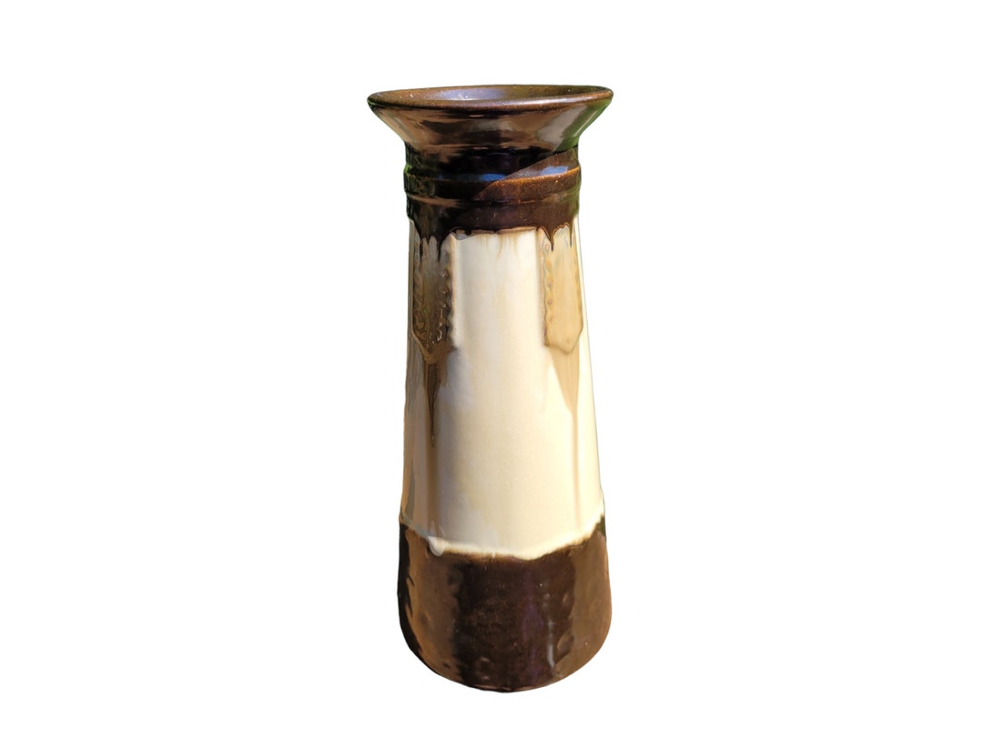 Two Tone Drip Column Ceramic 12" Candle Holder - Etsy