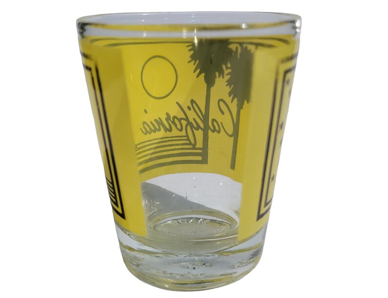 California Yellow Souvenir Shot Glass - Etsy