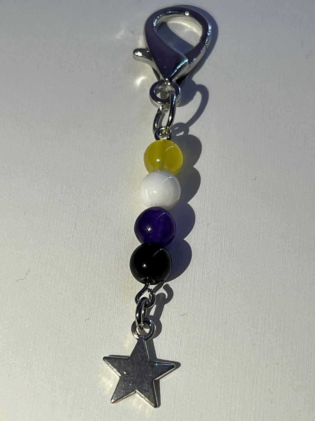 P. Primrose Star Keychain enby / Non Binary - Etsy