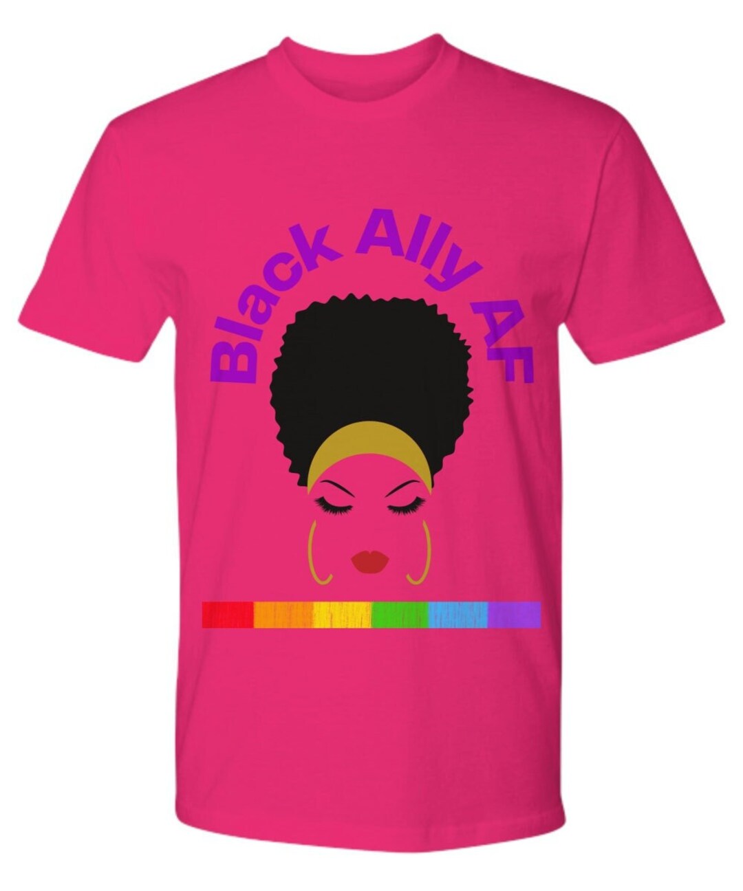 LGBTQIA Ally Shirt, Black Ally AF, Straight Ally Gift, LGBT Support ...