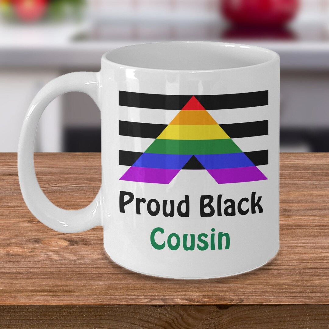 LGBTQIA Pride Proud Black Cousin Straight Ally Gifts Subtle - Etsy