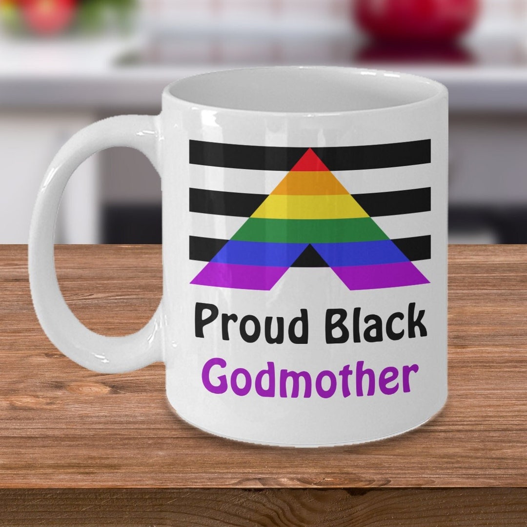 LGBTQIA Pride Ally, Proud Black Godmother, Straight Ally, Discreet ...