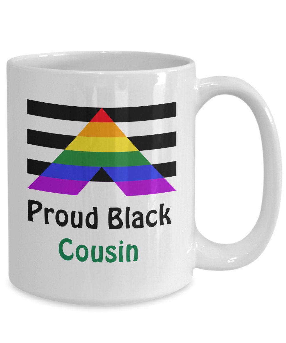 LGBTQIA Pride Proud Black Cousin Straight Ally Gifts Subtle - Etsy