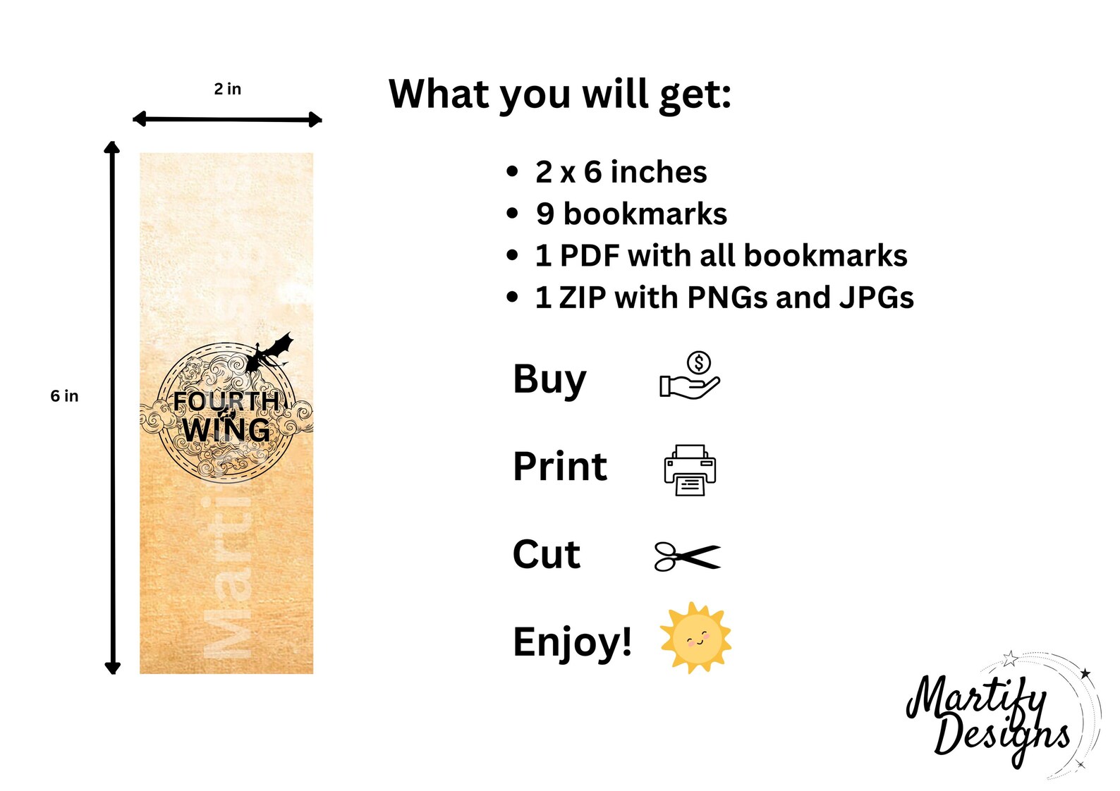 Fourth Wing Bookmarks: Dragon Rider Fantasy Art (digital Download) - Etsy