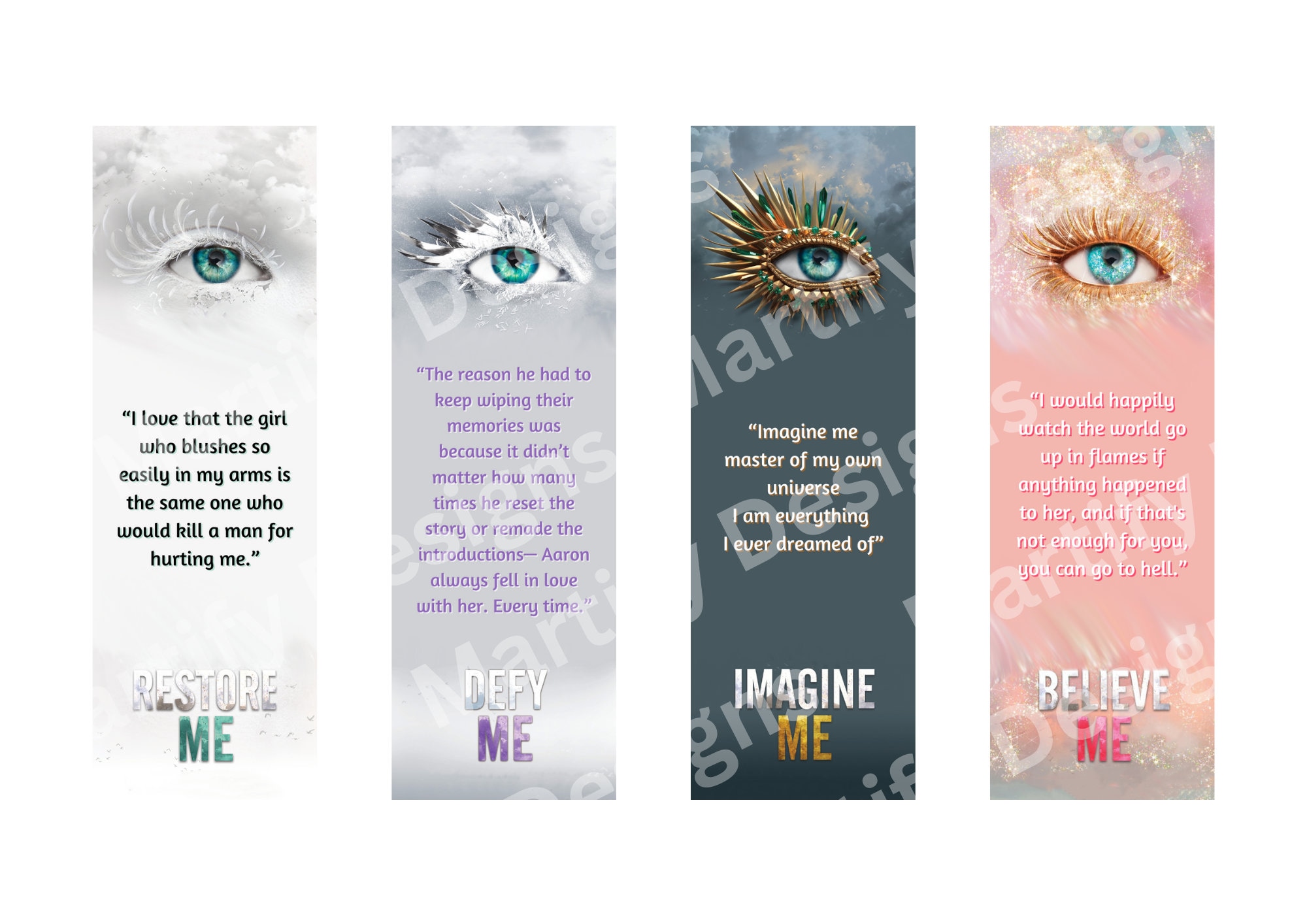 11 Printable Bookmarks Inspired by the Shatter Me Series by - Etsy ...