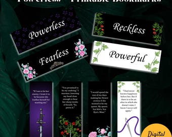 Powerless Trilogy Printable Bookmarks - Etsy