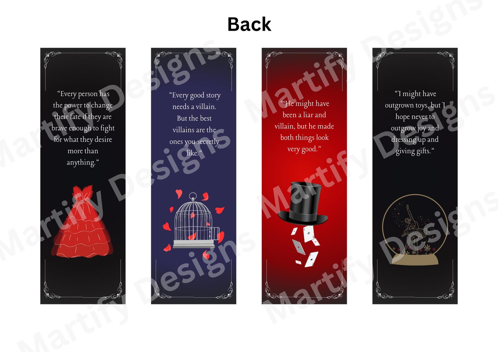 Printable Bookmarks Inspired by the Caraval Series by Stephanie Garber ...