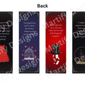 Printable Bookmarks Inspired by the Caraval Series by Stephanie Garber ...