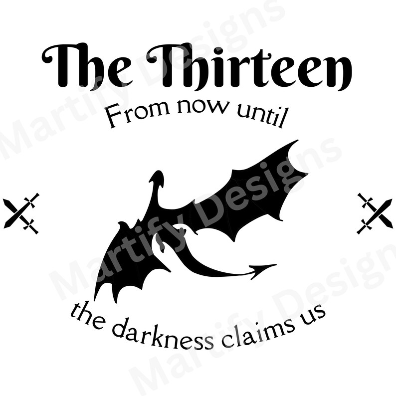Throne of Glass T-shirt Design: the Thirteen, Manon Blackbeak (SVG PNG ...