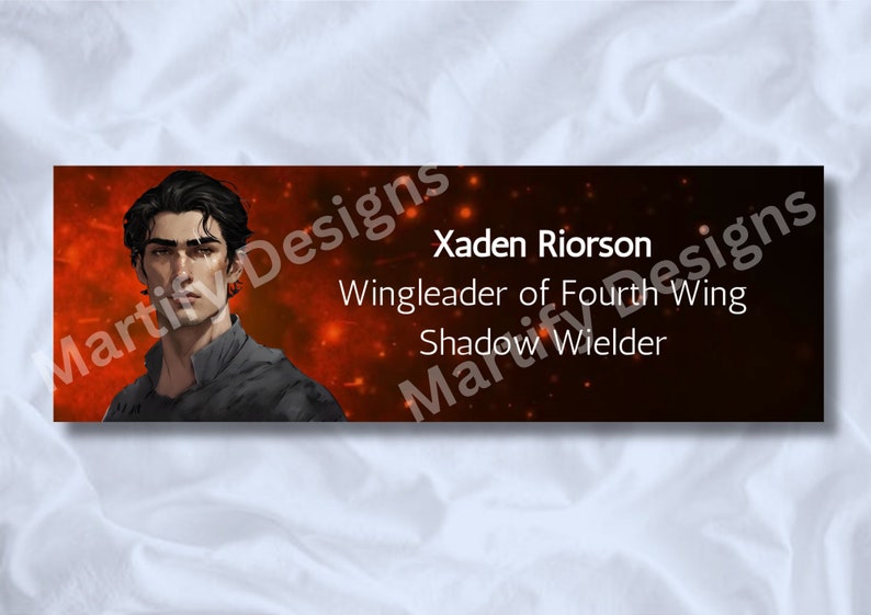 Fourth Wing Printable Bookmarks With Characters Xaden Riorson Violet ...