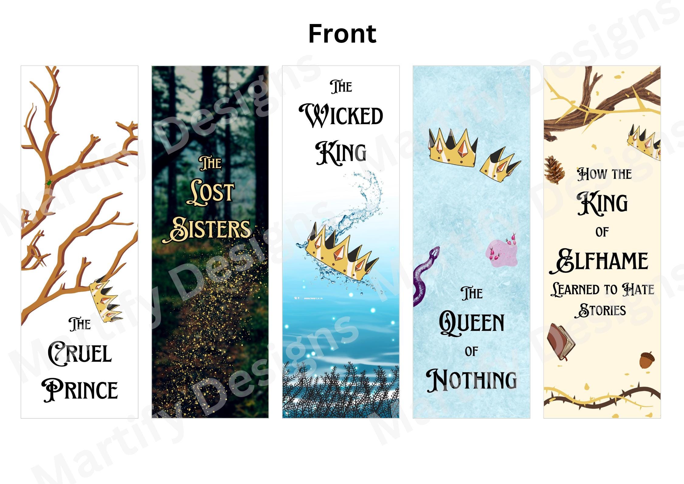 Printable Bookmarks Inspired by the Cruel Prince Series by Holly Black ...