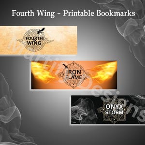 Fourth Wing Bookmarks: Dragon Rider Fantasy Art (digital Download) - Etsy