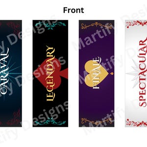 Printable Bookmarks Inspired by the Caraval Series by Stephanie Garber ...